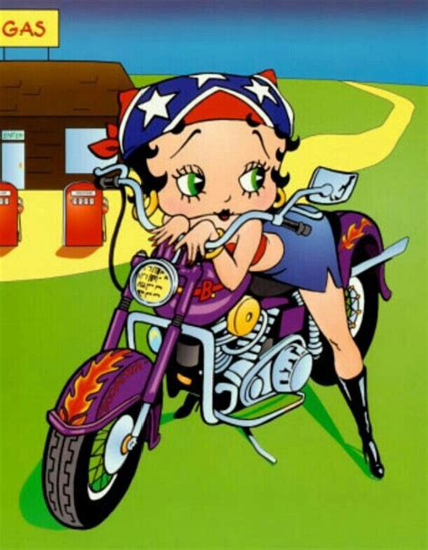 Bb Motorcycle Girl Biker Betty Boop Black Betty Boop Betty Boop Art
