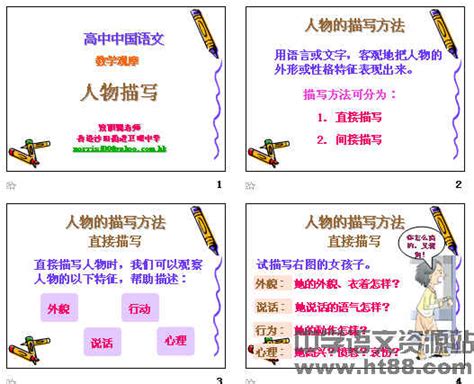 作文教学观摩人物描写ppt 人教版