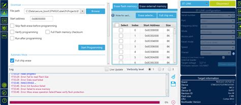 St Link Error Devtargetnothalted While Doing Stmicroelectronics Community