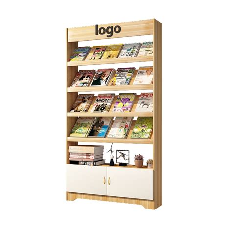 简易落地书架报刊架杂志架宣传资料展示架儿童绘本架陈列柜收纳架 虎窝淘