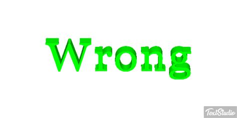 Wrong Word Animated  Logo Designs