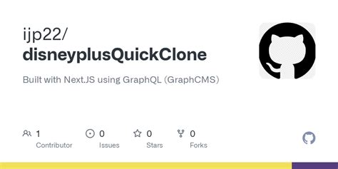github ijp22 disneyplusquickclone built with next js using graphql