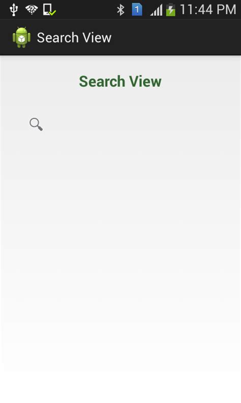 android application development beginner s tutorial searchview