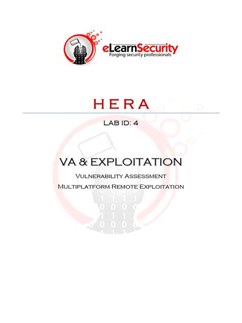 Lab 040 Va And Exploitation Pdf Computer Science System Software