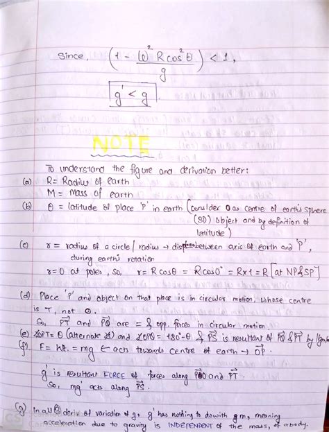 Variation Of Acceleration Due To Gravity G Class Eleven Physics