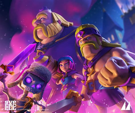 Artstation Card Evolution Key Art Clash Royale In 2024 Clash Royale Wallpaper Clash