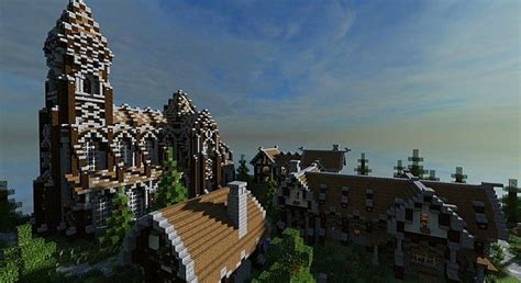 Medieval Castle And Village Minecraft Building Inc
