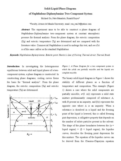 Solid Liquid Phase Diagram Pdf Phase Diagram Phase Matter