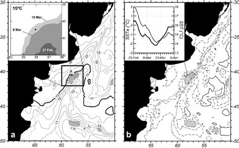 Distribution Of A Satellite Derived Sst And B Sst Anomalies On 17