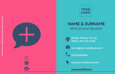 Editable Motivational Speaker Flyer Templates