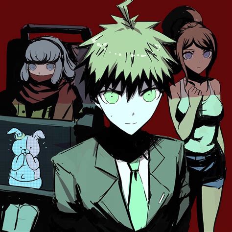 Naegi Makoto Monomi Asahina Aoi And Gekkougahara Miaya Danganronpa