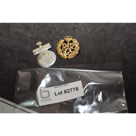 Raf Military Cap Badge And Press Pass Bodnarus Auctioneering