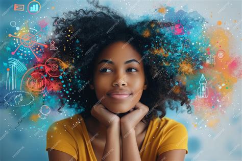 Discovering Thinking Process In Teenagers New Ideas Illustration Ai Generated Premium Ai