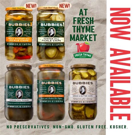 Bubbies Fine Foods Llc On Linkedin We Love Our Retailers Fresh Thyme