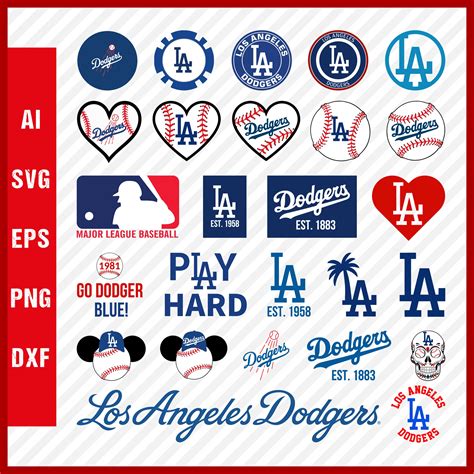 Los Angeles Dodgers Svg Cut Files Dodgers Logo Svg Clipart Inspire