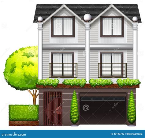 A Multi Story Building Stock Vector Illustration Of Engineer 48123792