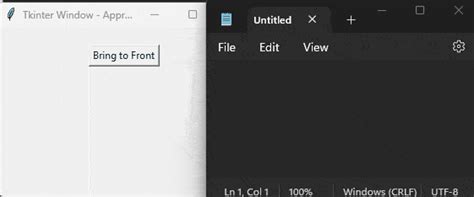 Make A Tkinter Window Jump To The Front Geeksforgeeks