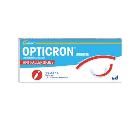 Opticron Unidose Collyre En Récipient Unidose X10