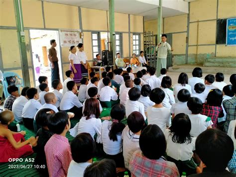 တောင်တွင်းကြီးမြို့နယ်တွင် ကျောင်းများ နွားနို့တိုက်ကျွေးခြင်း အခမ