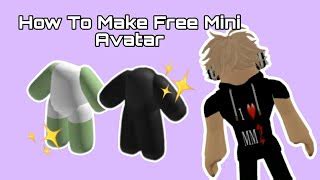 How To Make Free Mini Avatar 🌟 • Roblox Tutorial Doovi
