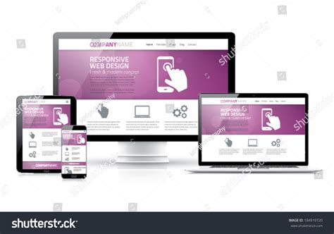 Scalable Flexible Html Css Marketing Responsive Stock Vector Royalty