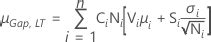 Calculations For The Gap Distribution Long Term Statistics For