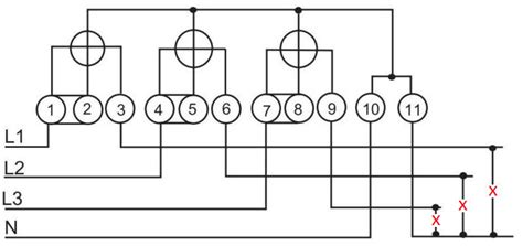 Three Phase Meter Circuit Diagram Three Phase Energy Meter C