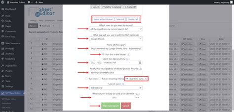 Export WooCommerce Products To Google Sheets In Real Time