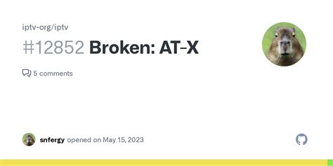 Broken At X · Issue 12852 · Iptv Orgiptv · Github