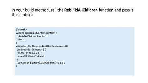 Force Flutter To Rebuild Or Redraw All Widgetspptx
