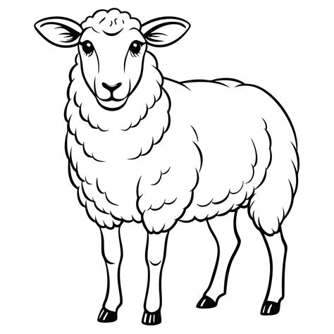 Sheep Clipart Outline Perfect Vector Graphics For Creative Projects
