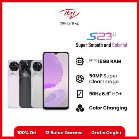 Jual Itel S Ram Gb Gb Gb Hz Mah Garansi Resmi Shopee Indonesia