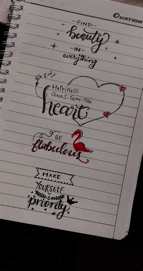 Creative Notebook Ideas