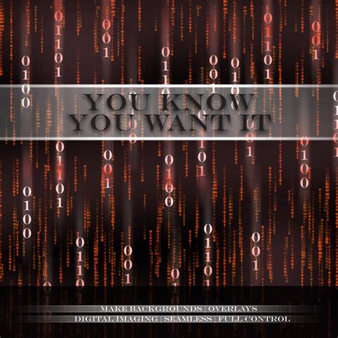 13 Matrix Binary Brushes For Use With Photoshop Seamless High Resolution Brush Set Binary