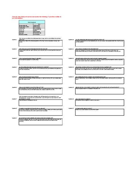 Cell Structure Post Lab Assignment Fill In The Sizes That You Measured And Answer The