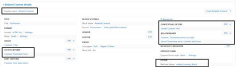 Create Related Content Block In Drupal 7 Using Contextual Filter