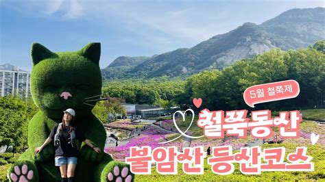 불암산 철쭉축제 나비정원 불암산힐링타운 철쭉제 서울근교 철쭉동산 6등산로 4등산로 등산브이로그 YouTube
