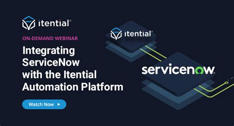 how to integrate servicenow and itential automation platform