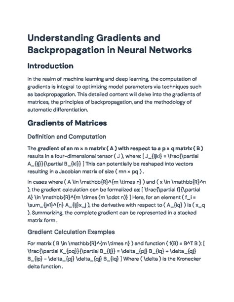 Understanding Gradients And Backpropagation In Neural Networks
