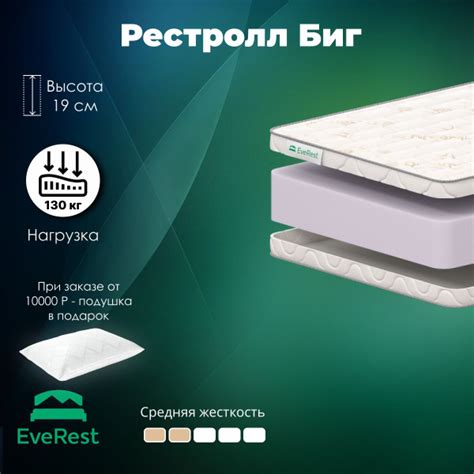 Матрас Everest Рестфом 15, Беспружинный, 120 - купить по выгодной цене ...