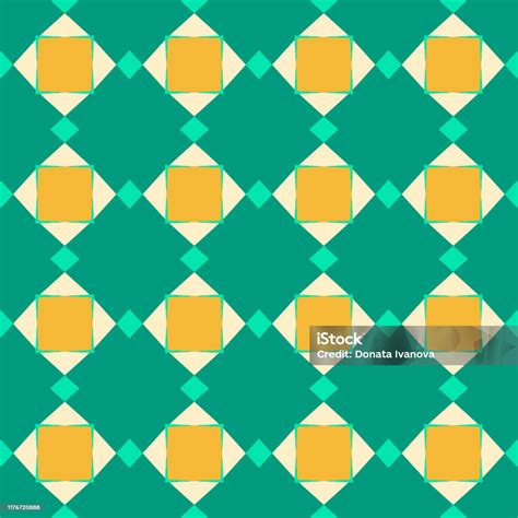 원활한 기하학적 패턴을 추상화 벡터 그림입니다 녹색과 노란색 사각형의 원활한 패턴 0명에 대한 스톡 벡터 아트 및 기타 이미지 0명 갈색 기하 Istock