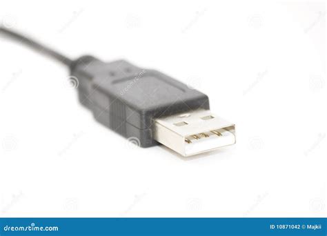 Black Usb Cable Stock Photo Image Of Computer Electronics