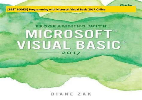 [best Books] Programming With Microsoft Visual Basic 2017 Online