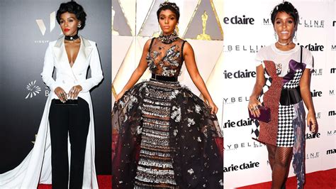Janelle Mon Es Inimitable Black And White Red Carpet Style Vanity Fair