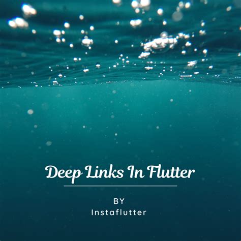 Deep Links In Flutter Flutter App Templates And Themes Instaflutter
