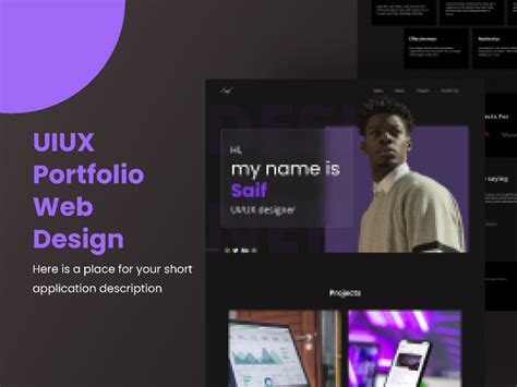 Portfolio Design For Uiux Designer Figma