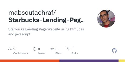 github mabsoutachraf starbucks landing page website starbucks