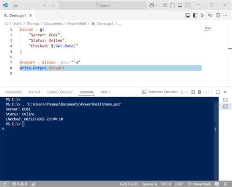 Powershell Multiline String Real World Examples Sharepoint Diary
