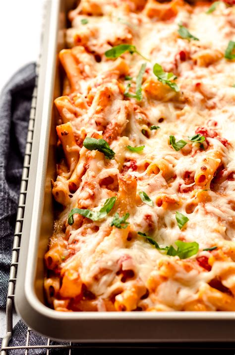 Creamy Baked Ziti Recipe With Cream Cheese Fresh April Flours
