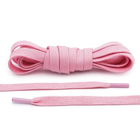 Pink Waxed Shoe Laces Durable Premium Sneaker Laces For Jordans